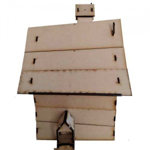 Wonky Haunted House - MDF Wood Kit